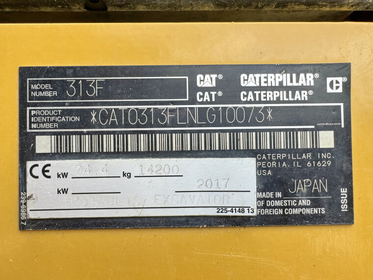 Caterpillar 313FL Excavator | Boss Machinery